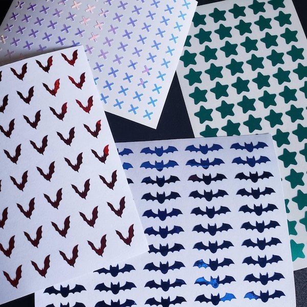 1/2 Inch 13mm Mini Teardrop Sticker Sheet | Rain Drop | Period Tracker ...
