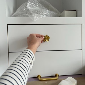 Brass Multilateral Triangle Knobs Triangle Drawer Pulls - Etsy