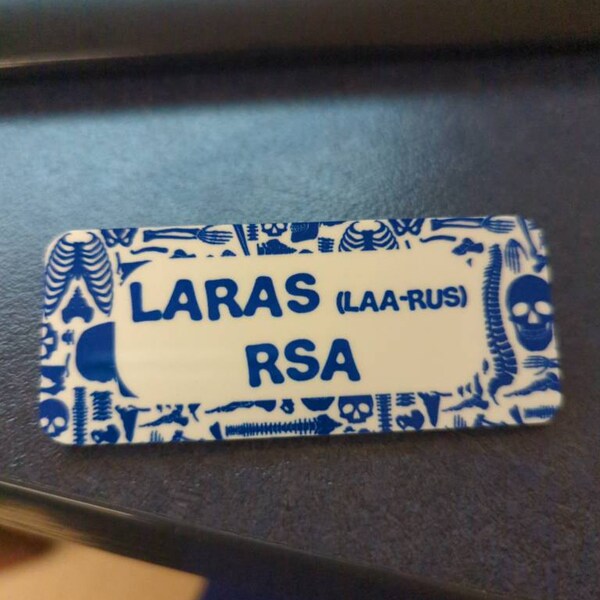 Germ Microorganism Name Badge - Handmade ID Tag - Custom Made to Order ...