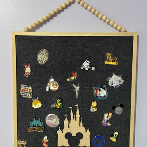 Minimalist Disney Magic Kingdom Inspired Pin Board Natural - Etsy