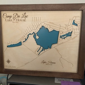Henry Hagg Lake Custom Lake Map Nautical Decor Lake - Etsy