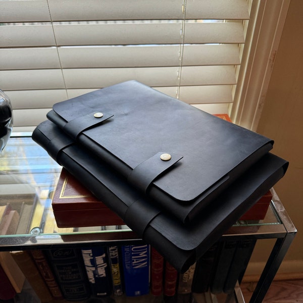 Personalized Leather Folder, Leather Document Holder, Folder Case ...