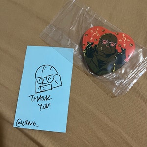 Metal Gear Solid Heart Buttons Snotacon / Bbkaz - Etsy Canada