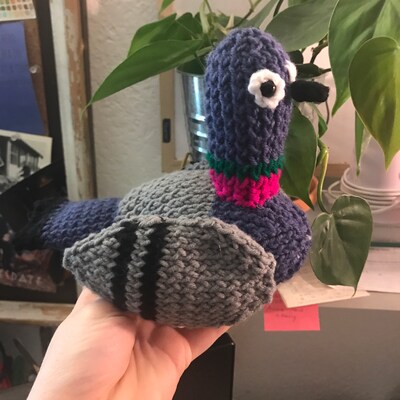 Pigeon Knitting Pattern Bill the Pigeon Cute Cuddly and Easy to Knit ...
