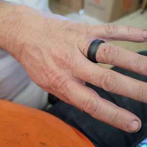 Custom Engraved Silicone Ring for Men Women Personalized | Etsy