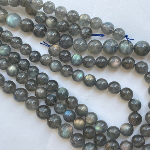 Translucent Gray Labradorite Beads Genuine Natural Grade AAA Gemstone ...