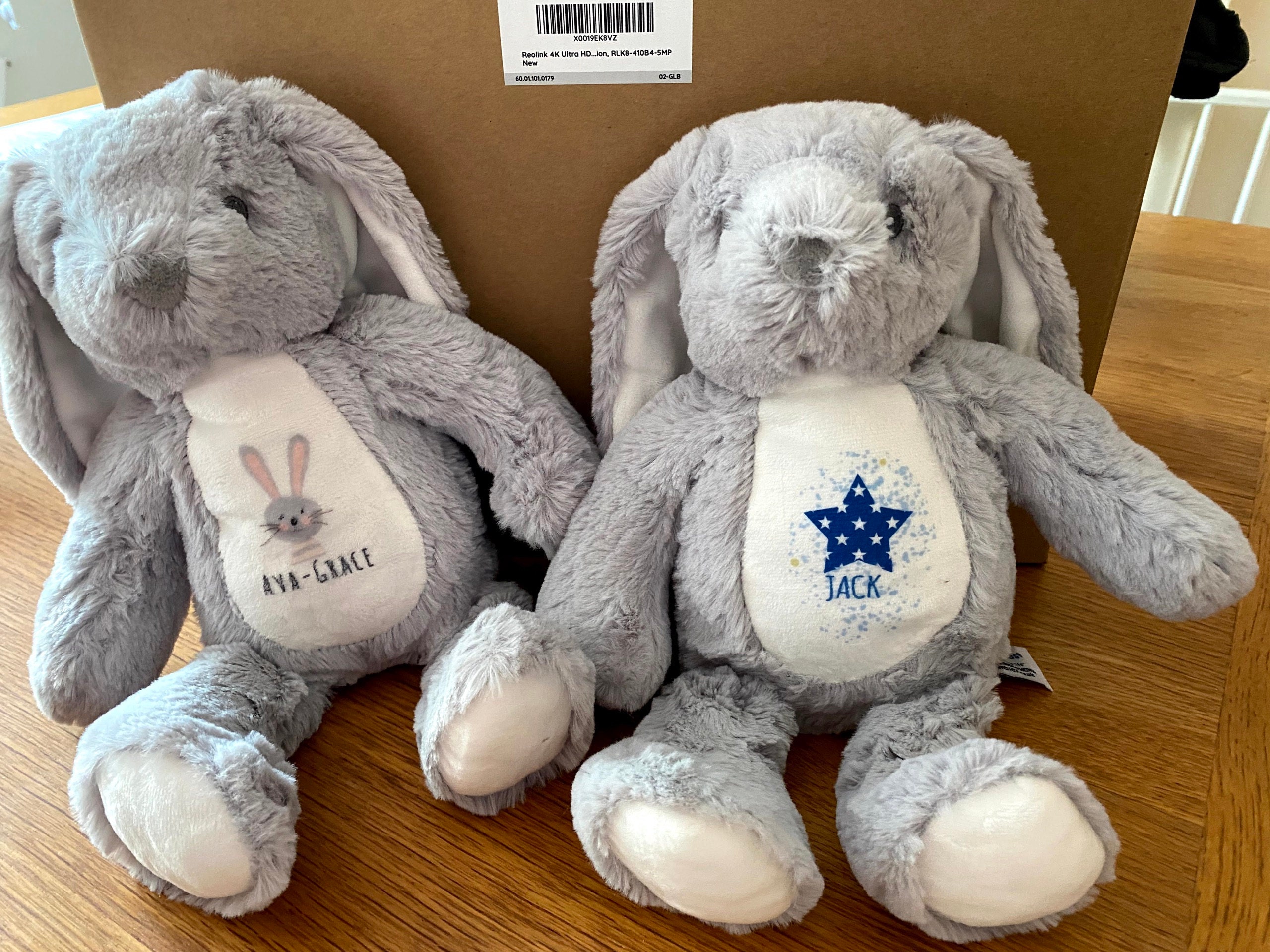 Personalised Teddy Easter Bunny Rabbit Customised Plush Soft | Etsy