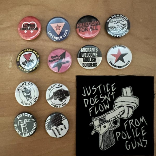 4 Vintage Remake Political Button Badges Socialist Liberal Healthcare ...