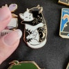 Enamel Cat Pin, Cat Lapel Pin, - Etsy