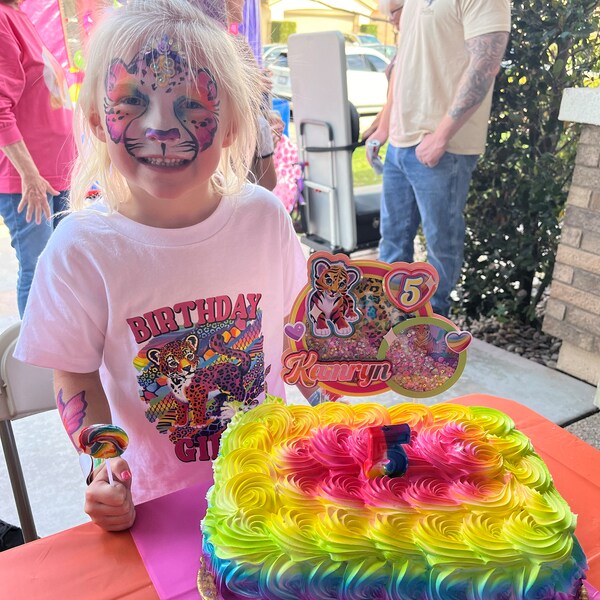 Lisa Frank Birthday Cake Topper, 90s Birthday Cake Topper, 90s ...