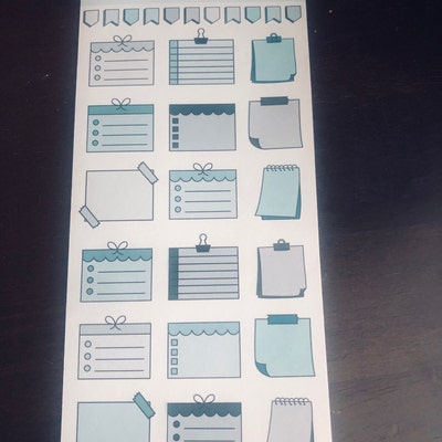 Colored Sticky Note, Notebook, Flag, Half Box, Bow, Notes, Binder Clip ...