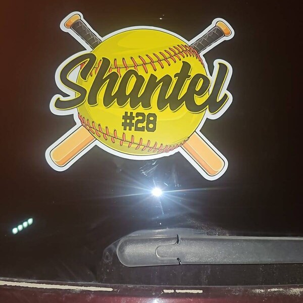 Custom Hockey Name Sticker, Player Backside Side Sticker, Personalized ...