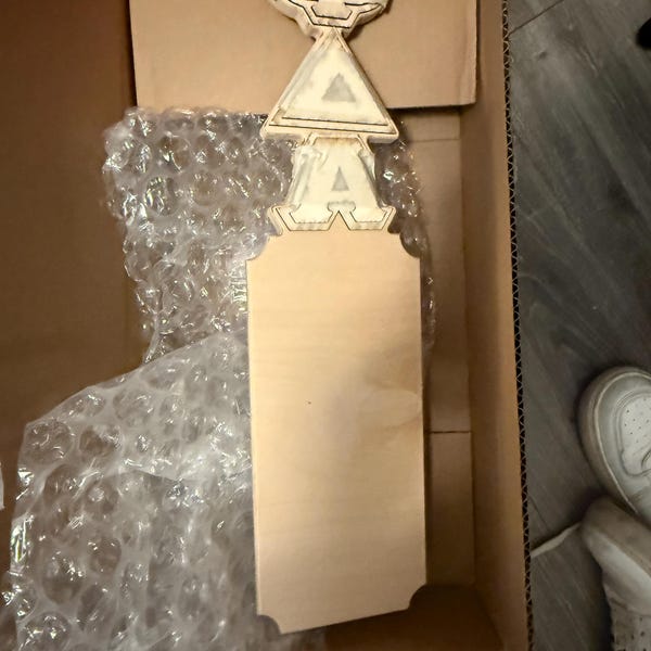 V5 - Double Stacked Block Wooden Greek Alphabet Letter Word for ...