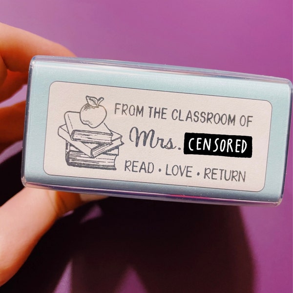 Custom Teacher Stamp - Personalized Classroom Library of Stamp ...