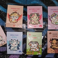 Fruit Cow Stickers, Kawaii Cow Sticker, Cute Strawberry Cow Sticker ...