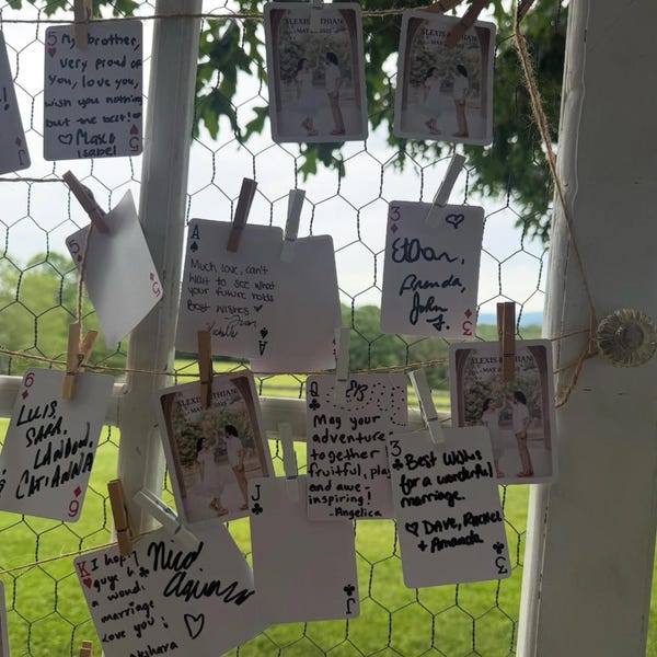 Personalized Monogram Playing Cards, Wedding Ring Monogram Gift, Guest ...