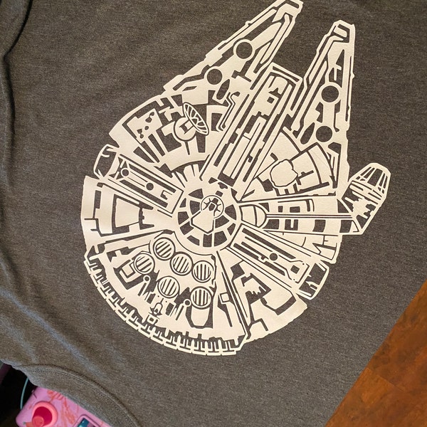 Millennium Falcon SVG - Digital Download- Minimalist - SVG - PNG - Star ...