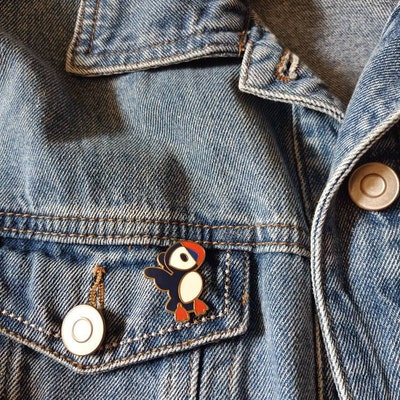 Rose Gold Fox Enamel Pin Badge - Etsy