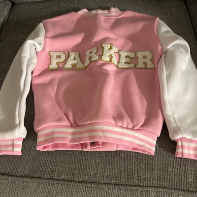 Custom Varsity Jackets Personalized Girls Jacket Pink Varsity Jacket ...