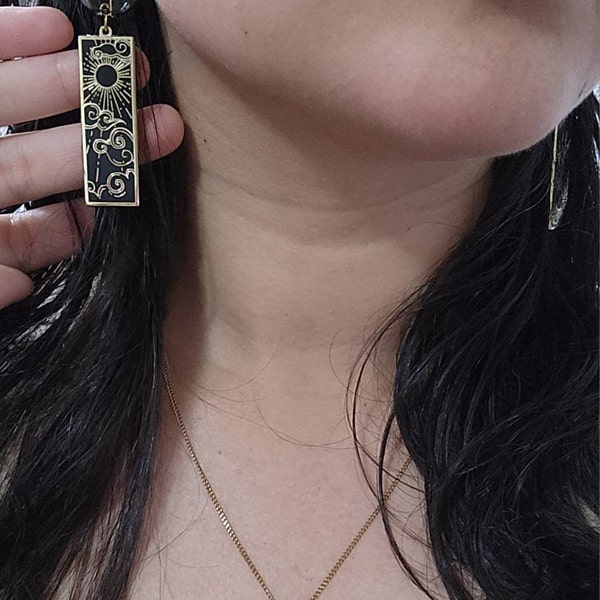 Summer Eclipse Anodized Sun and Moon Enamel Pin - Etsy