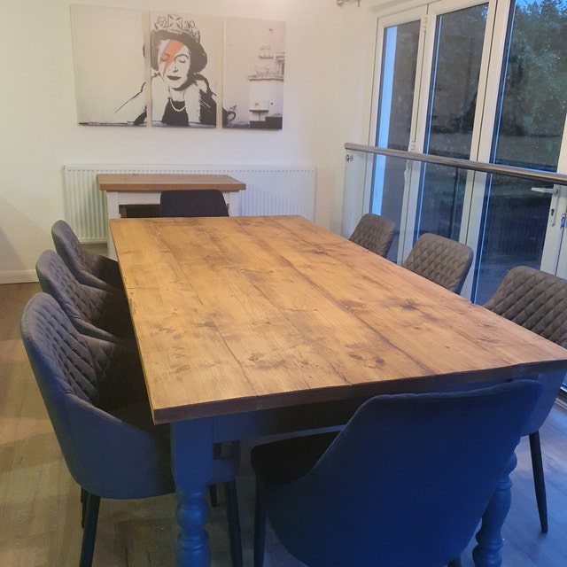 Reclaimed Dining Tables in Timeless Farmhouse by TheRusticTableCo