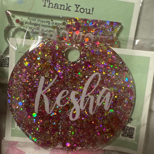 Glitter Name Badge|glitter Name Pin|glitter Name Tag|custom Name Tag ...
