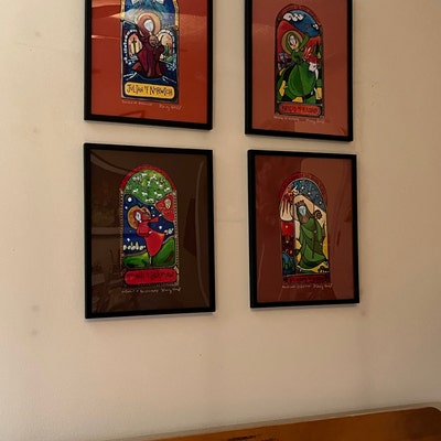 Saint Muirgen of Lough Neagh, Art Print, Dancing Monk Series - Etsy