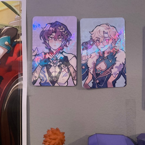 Dr.ratio Aventurine Honkai Star Rail HSR Holographic Heart Photocards ...