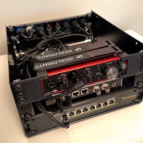 Under Desk Sliding Rail Mounting Kit for ATEM Mini – 30 Degree Tilt ...