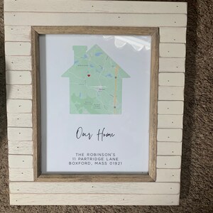 Our First Home Gift, First Home Map Print Gift, New Home Owner Gift ...
