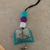 Teacher Lanyard - Open Book Lanyard - Librarian Lanyard - Silicone Bead ...