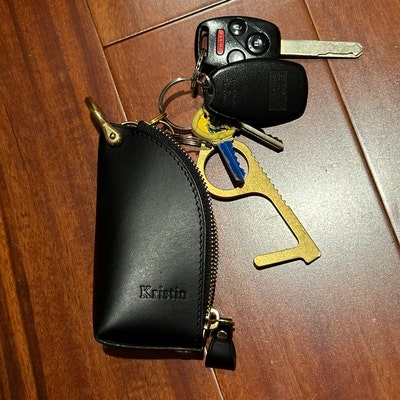 Personalized Leather Zipper Car Key Casekey Bagleather Key - Etsy