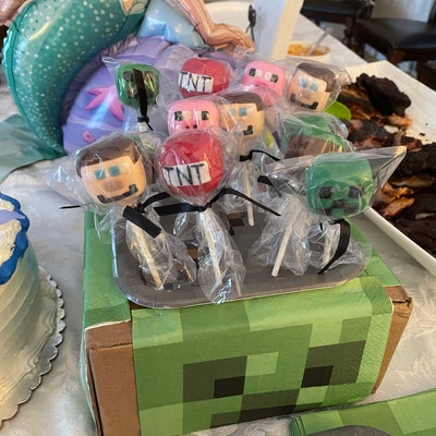 Minecraft Cake Pops - Etsy