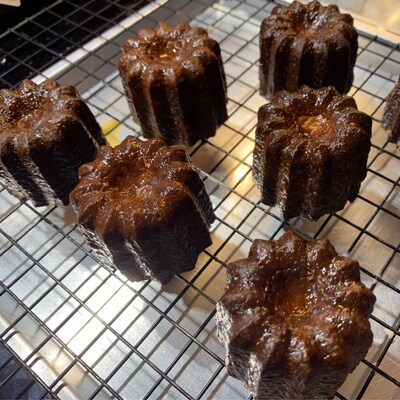 6 Copper Canele Molds Large 2.1 Inch Set of 6 Professional Quality 55 ...