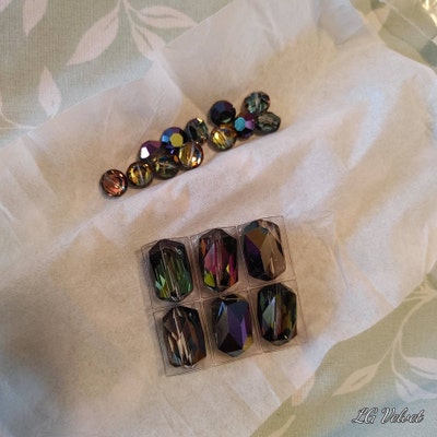 8 Rare Vintage Swarovski Crystal Beads Art. 351/5200 15 X 10 Mm Crystal ...