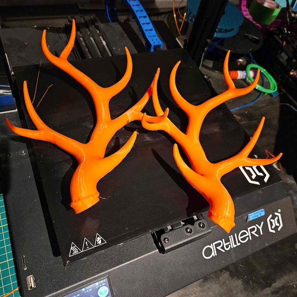 3D Printed Antler Horns, Cosplay STL (3D Print File) - Etsy