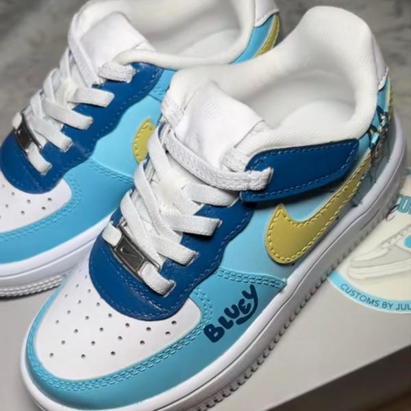 Bluey Custom Nike Easyon Sneakers *all Sizes* | Gift Ideas | Baby ...