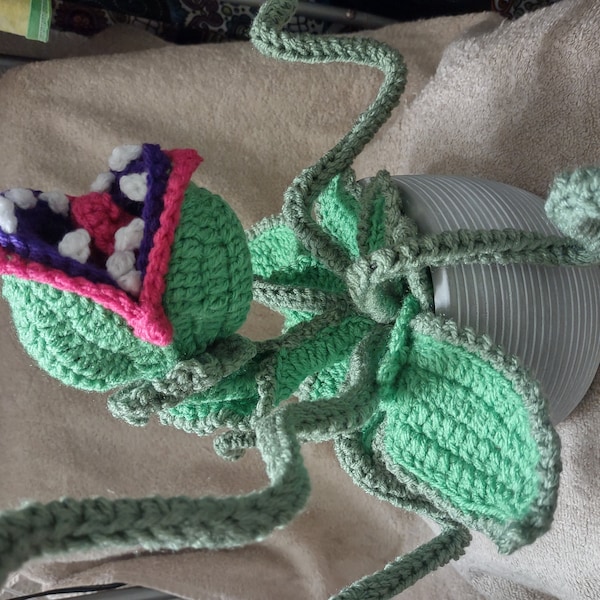 Crochet Audrey 2 Man Eating Plant Photo Tutorial Feed Me Seymour - Etsy