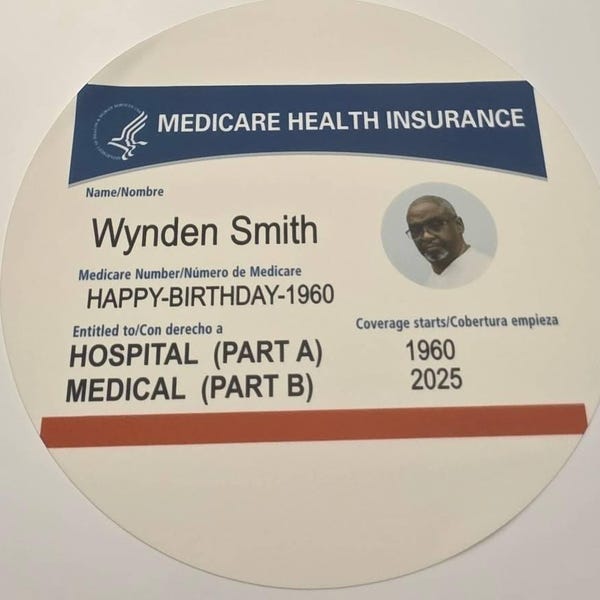 Medicare Card EDIBLE Image for Cakes and Cupcakes, Retirement Cake ...