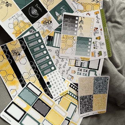 Cute Cursive Script Stickers - Etsy