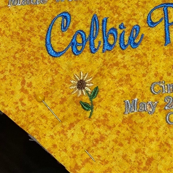 Mini Sunflower Stem Machine Embroidery Design-instant DOWNLOAD-3 Sizes ...