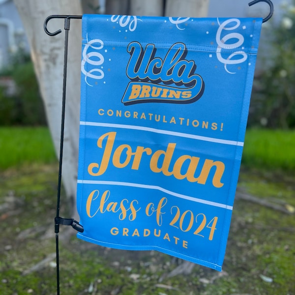 Custom Graduation Flag, Graduate Yard Sign, College Grad Flag, College ...