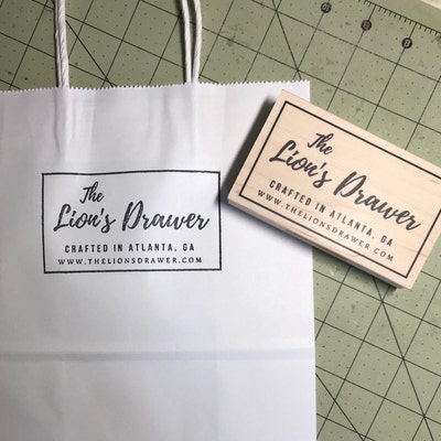 Large Custom Stamp Custom Logo Rubber Stamp Oversized Custom Stamp ...