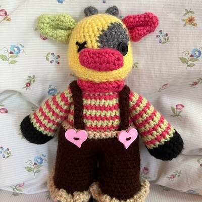 Sunflower Cow Crochet Pattern - Etsy