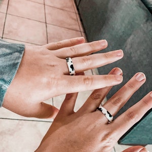 Cow Print Ring - Etsy