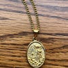 18k Gold St Raphael Pendant Saint Raphael Medal Archangel Raphael ...