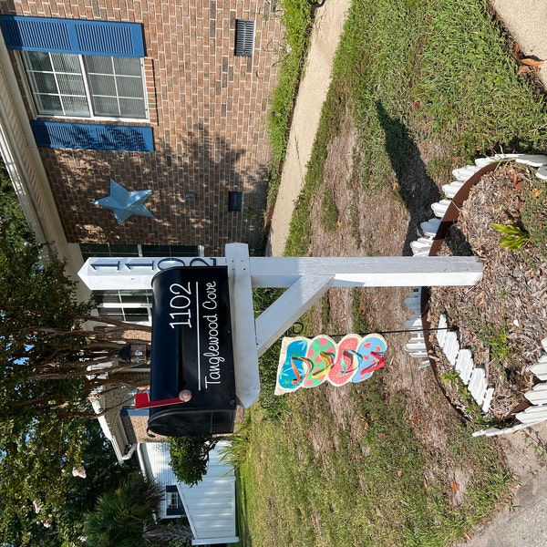 Personalized Mailbox Numbers - Street Address Vinyl Decal - Custom ...