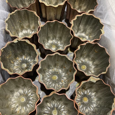 6 Copper Canele Molds Large 2.1 Inch Set of 6 Professional Quality 55 ...