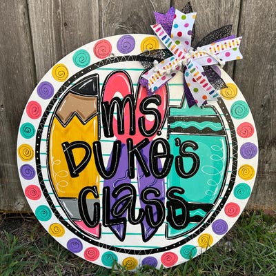 Owl Door Hanger Owl Wreath Spring Door Decor Owl Sign Personalized Door ...