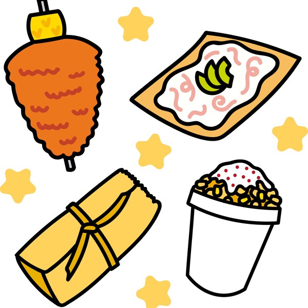 Mexican Food Vector Bundle Tacos Elote Esquite Chicharron Tamales ...